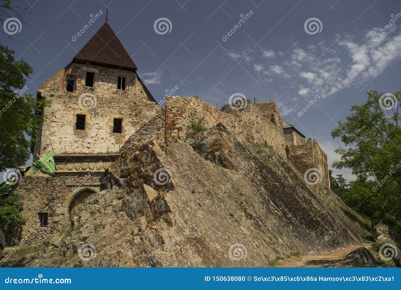 Medieval Ruins of the Castle Stock Photo - Image of walls, remote ...