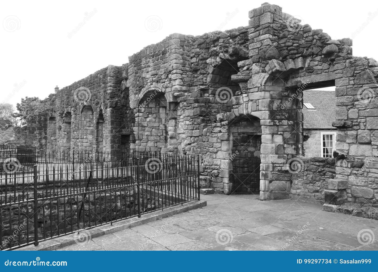Medieval Ruins stock photo. Image of outdoors, turret - 99297734