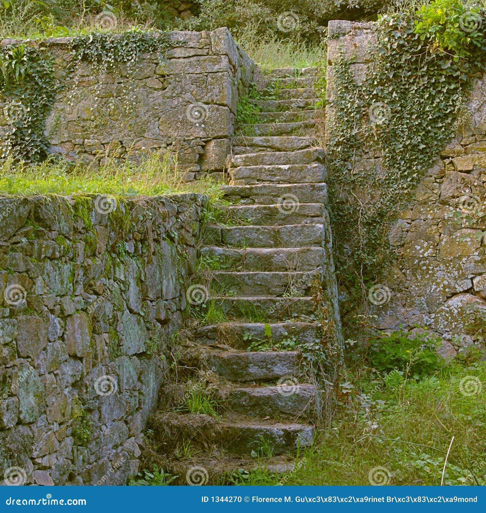 Medieval ruins - stairs stock photo. Image of blue, beard - 1344270