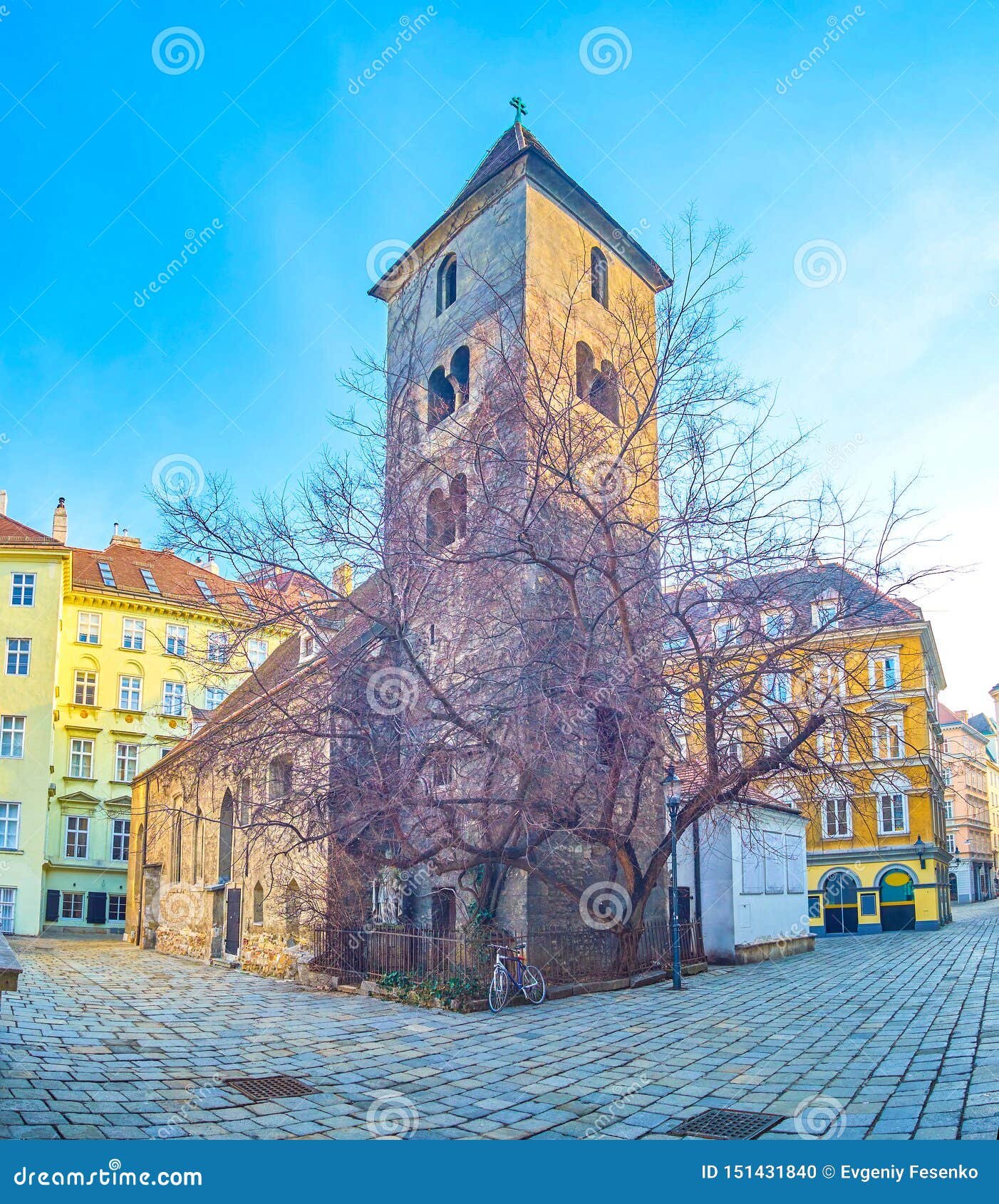 The Medieval St. Rupert`s Church in Vienna, Austria Stock Photo - Image ...
