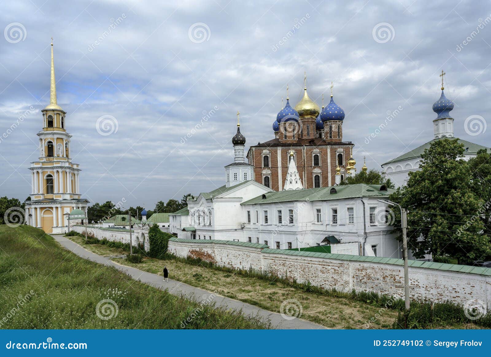 Medieval Ryazan Kremlin from an Ancient Defensive Earthwork Editorial ...