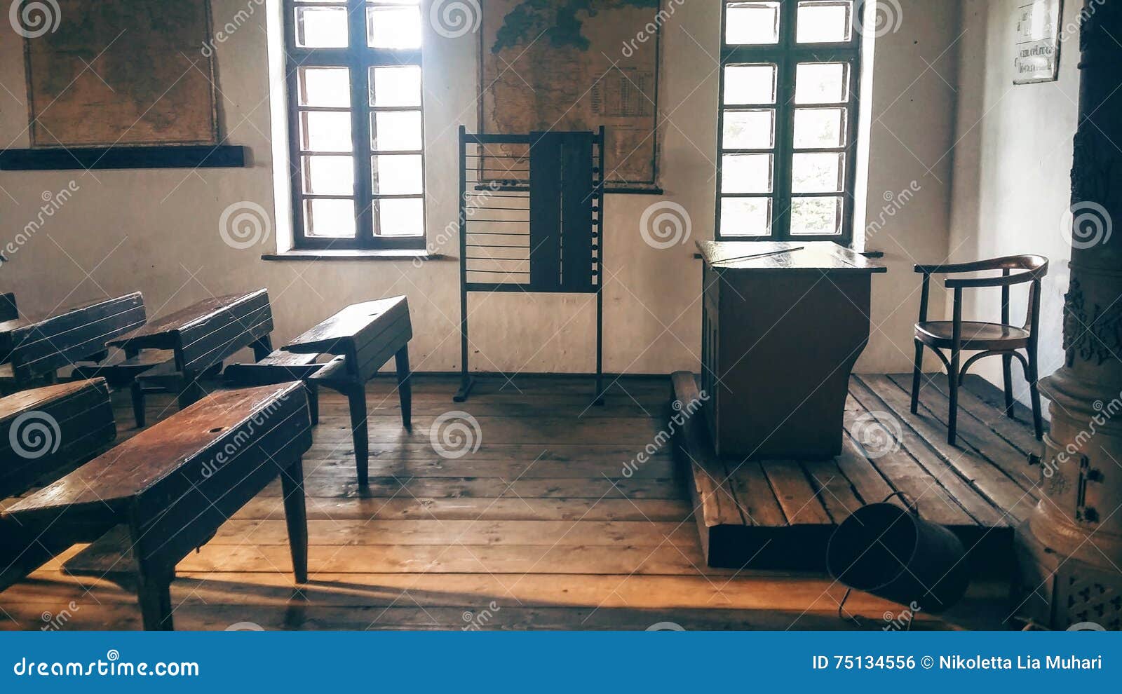 Medieval school room editorial photo. Image of floor - 75134556