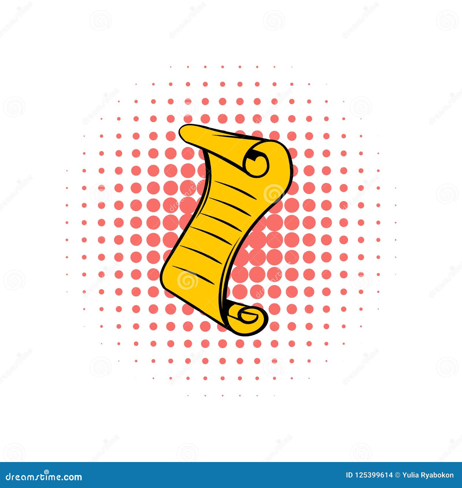 Medieval Scroll Comics Icon Royalty-Free Stock Image | CartoonDealer ...