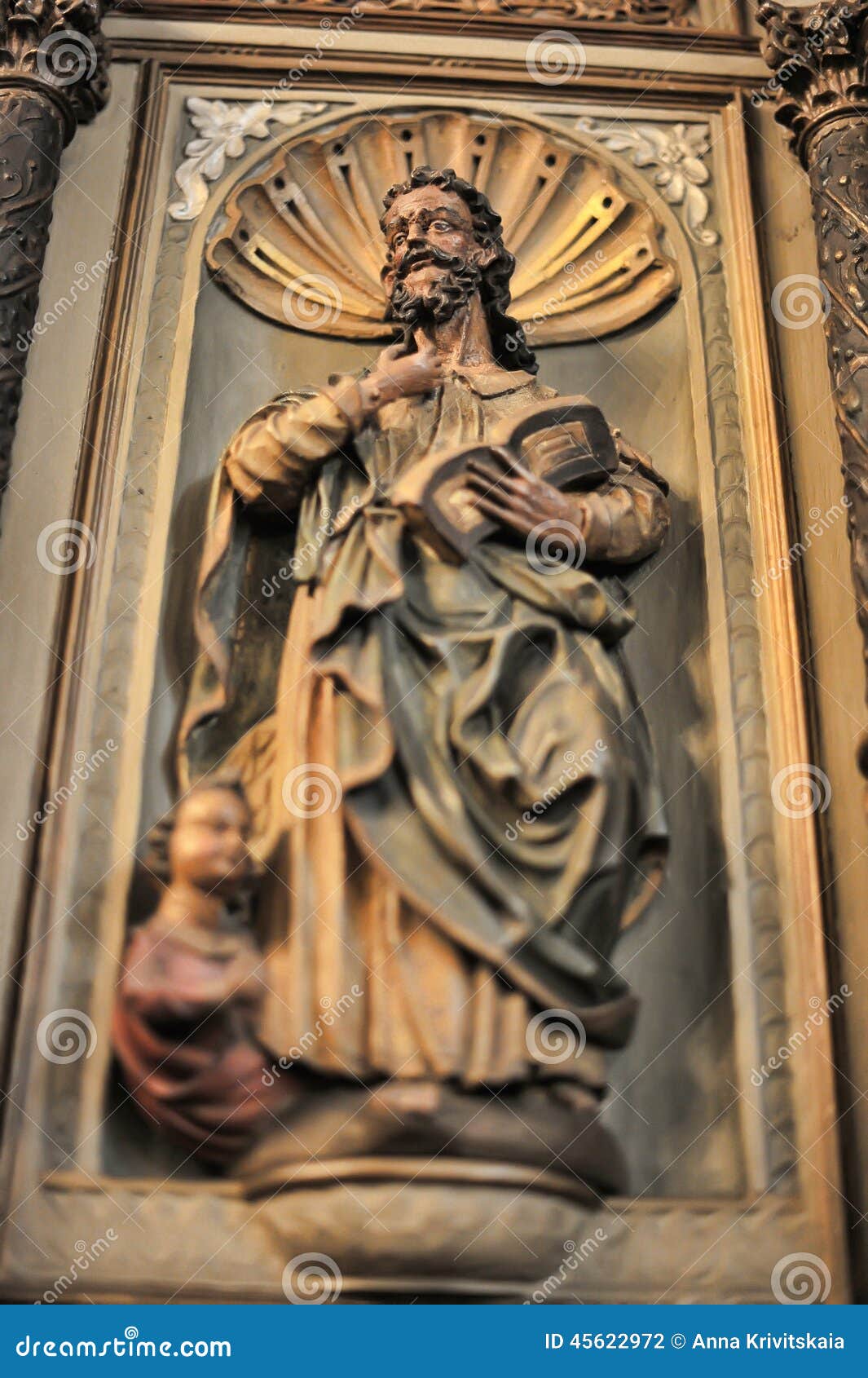 Medieval Sculptures of Saints Stock Photo - Image of catholic, apostle ...