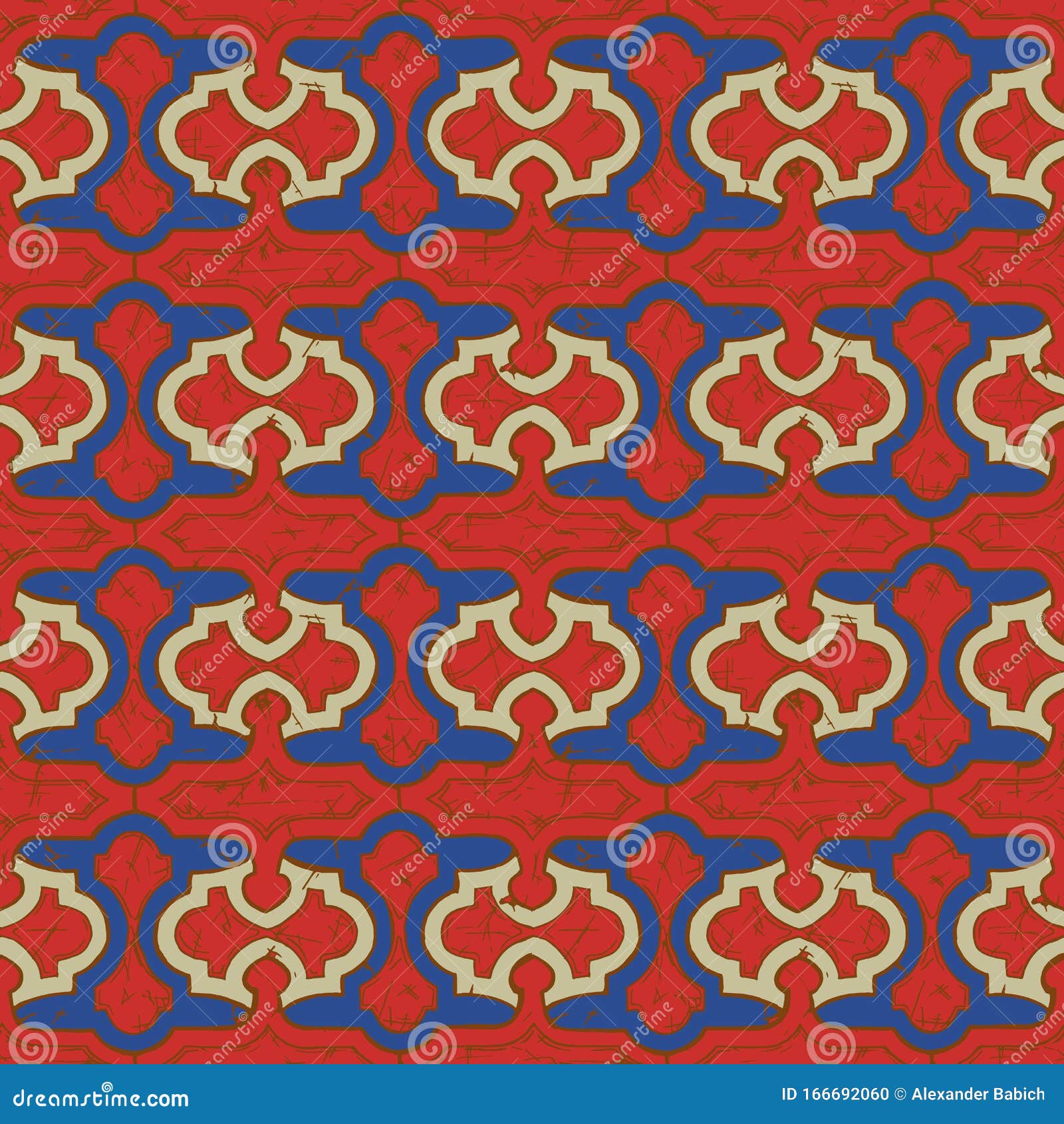 Medieval seamless ornament stock vector. Illustration of drawn - 166692060