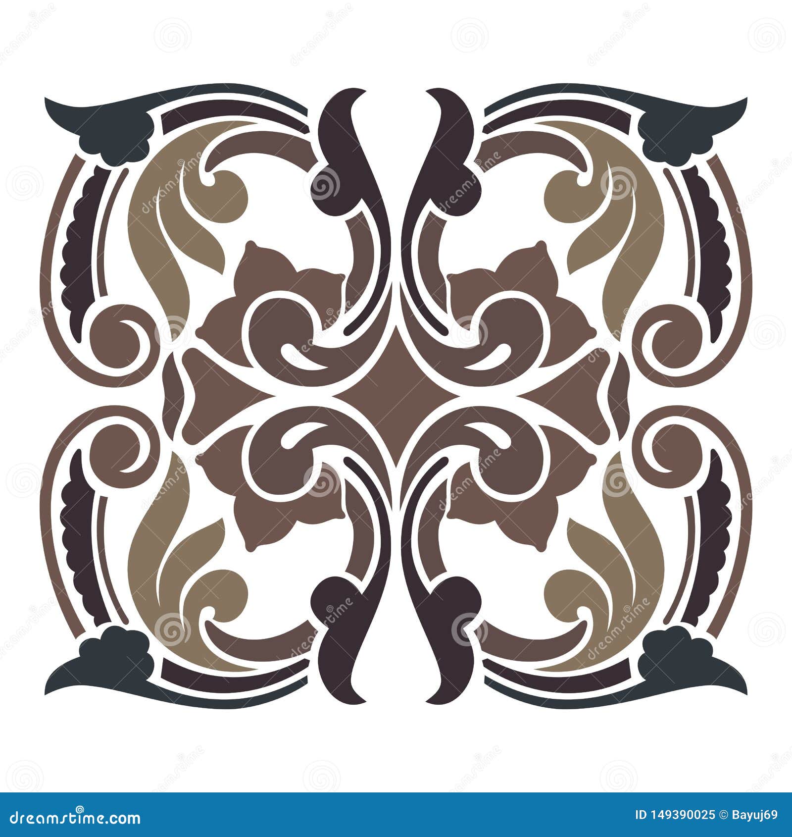 Medieval Seamless Patterns Vector Image Stock Vector - Illustration of ...