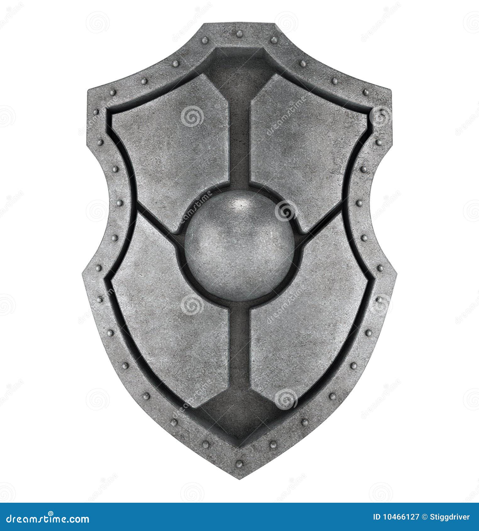 Medieval shield stock illustration. Illustration of force - 10466127
