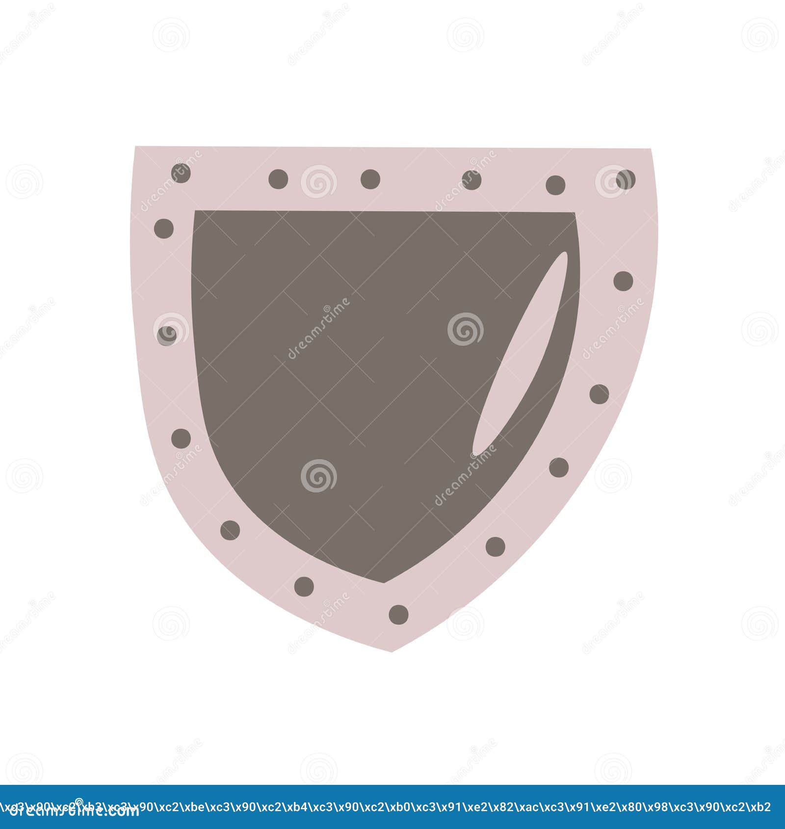 Medieval Shield. Vector Illustration in Hand-drawn Style Stock ...