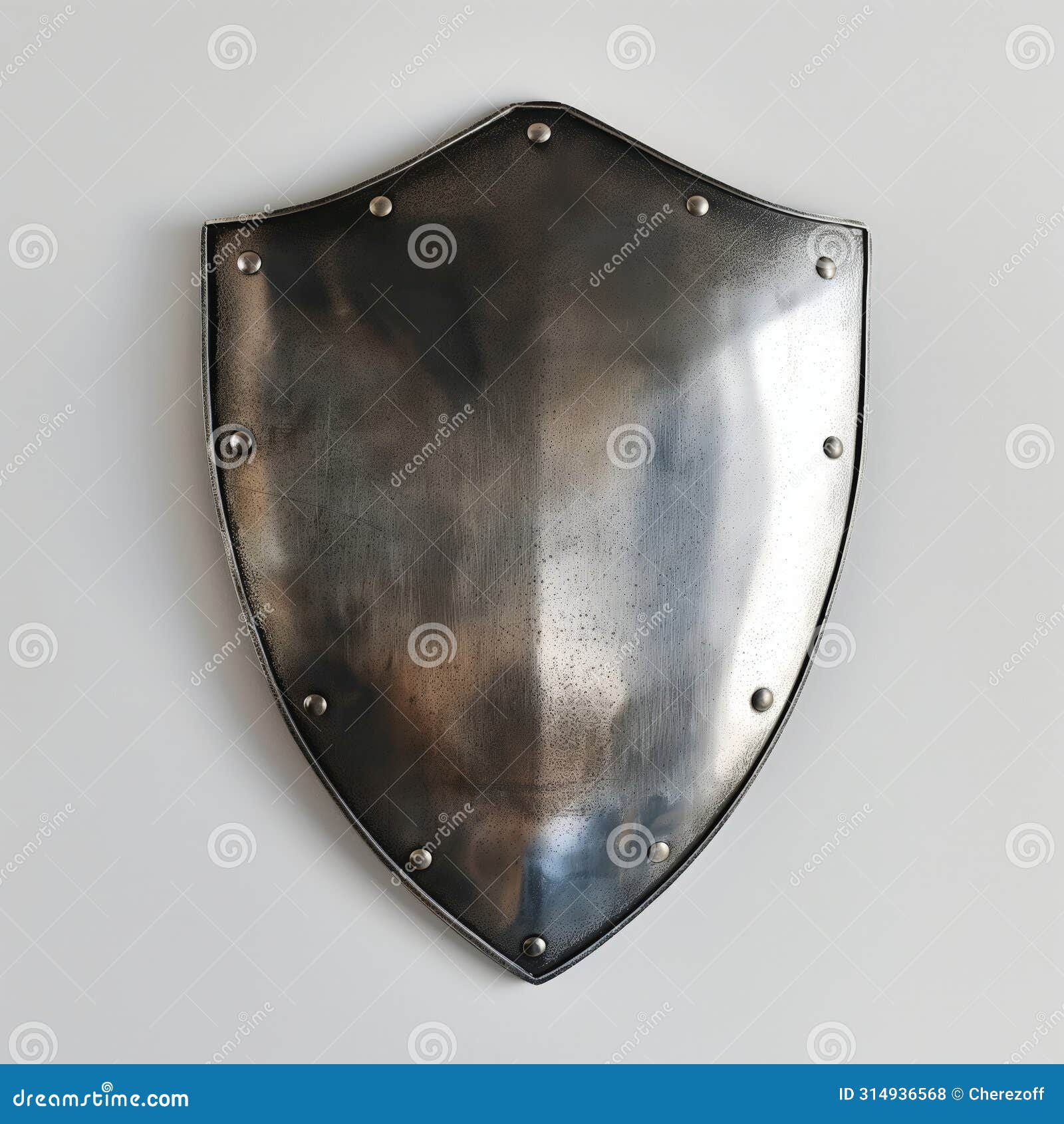Medieval Shield on Wall stock photo. Image of protective - 314936568