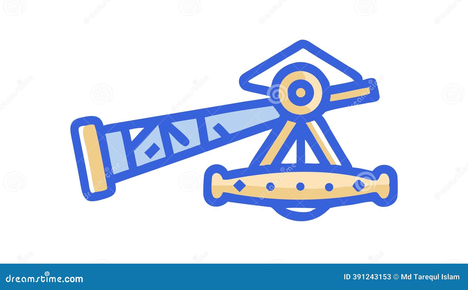Catapult. Ancient Weapons For The Siege Of The Fortress. Wooden ...