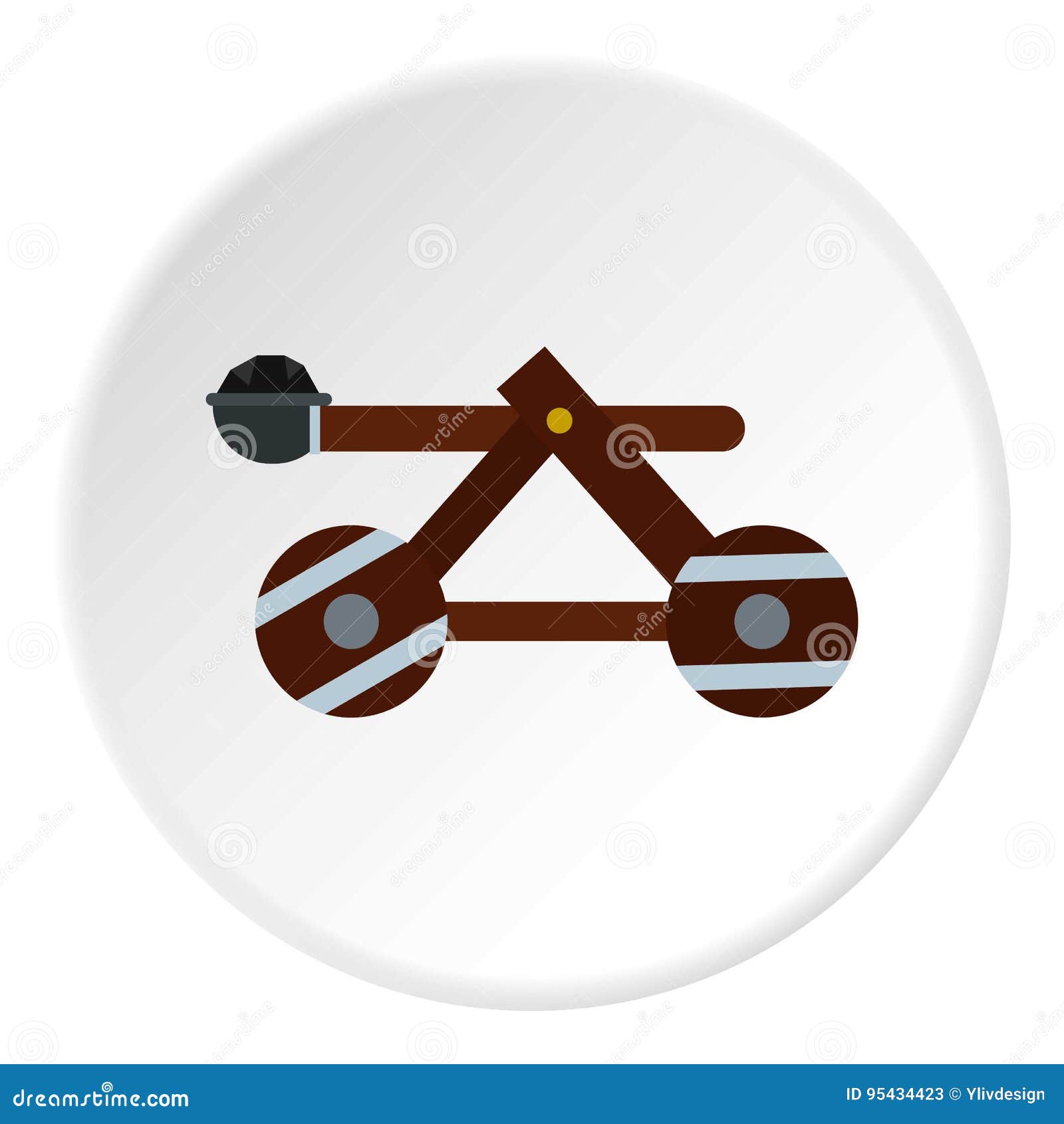 Medieval Siege Tower On White Background. 3D Illustration, Isolated ...