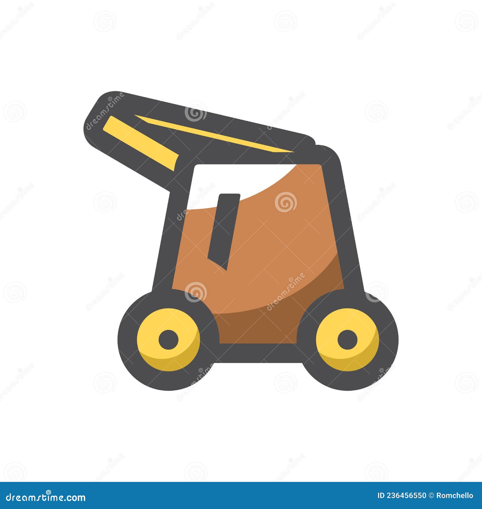 Medieval Siege Tower Vector Icon Cartoon Illustration Stock Vector ...