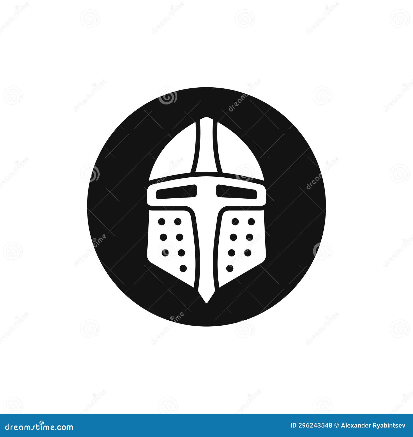 Knight helmet vector icon stock vector. Illustration of isolated ...