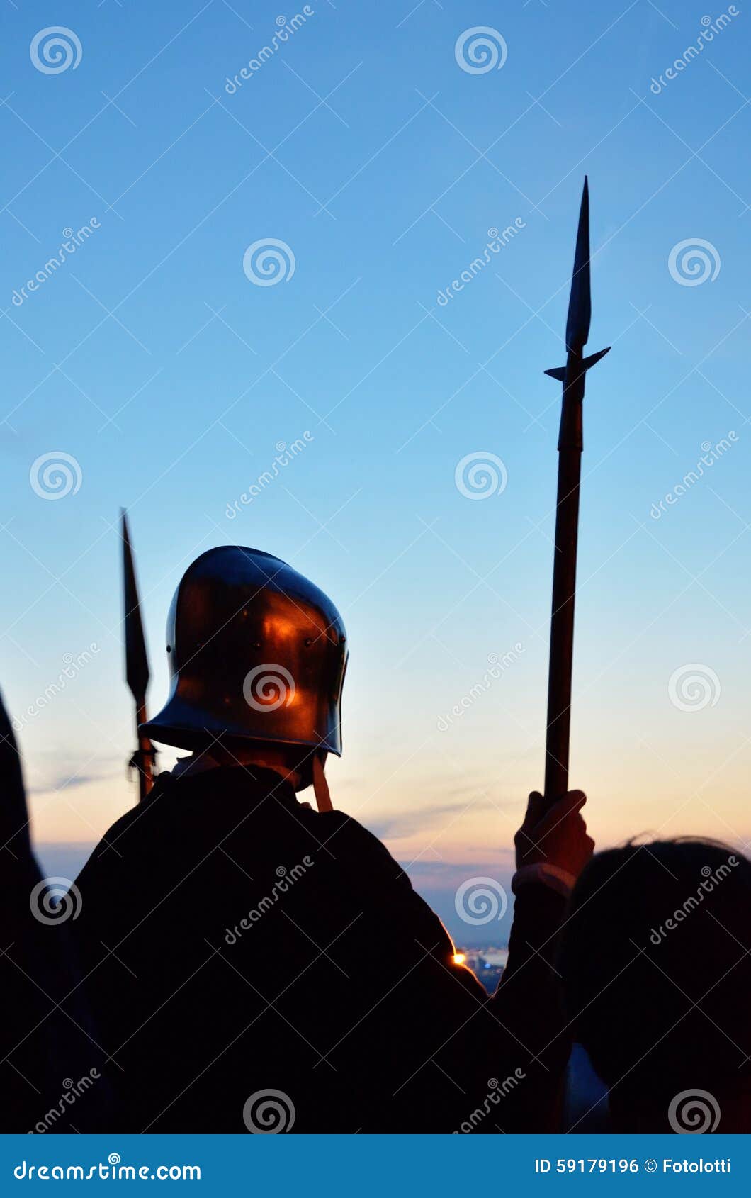 Medieval soldier stock photo. Image of security, serious - 59179196