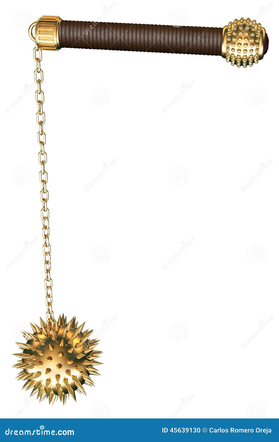 Medieval spiked mace stock illustration. Illustration of medieval ...