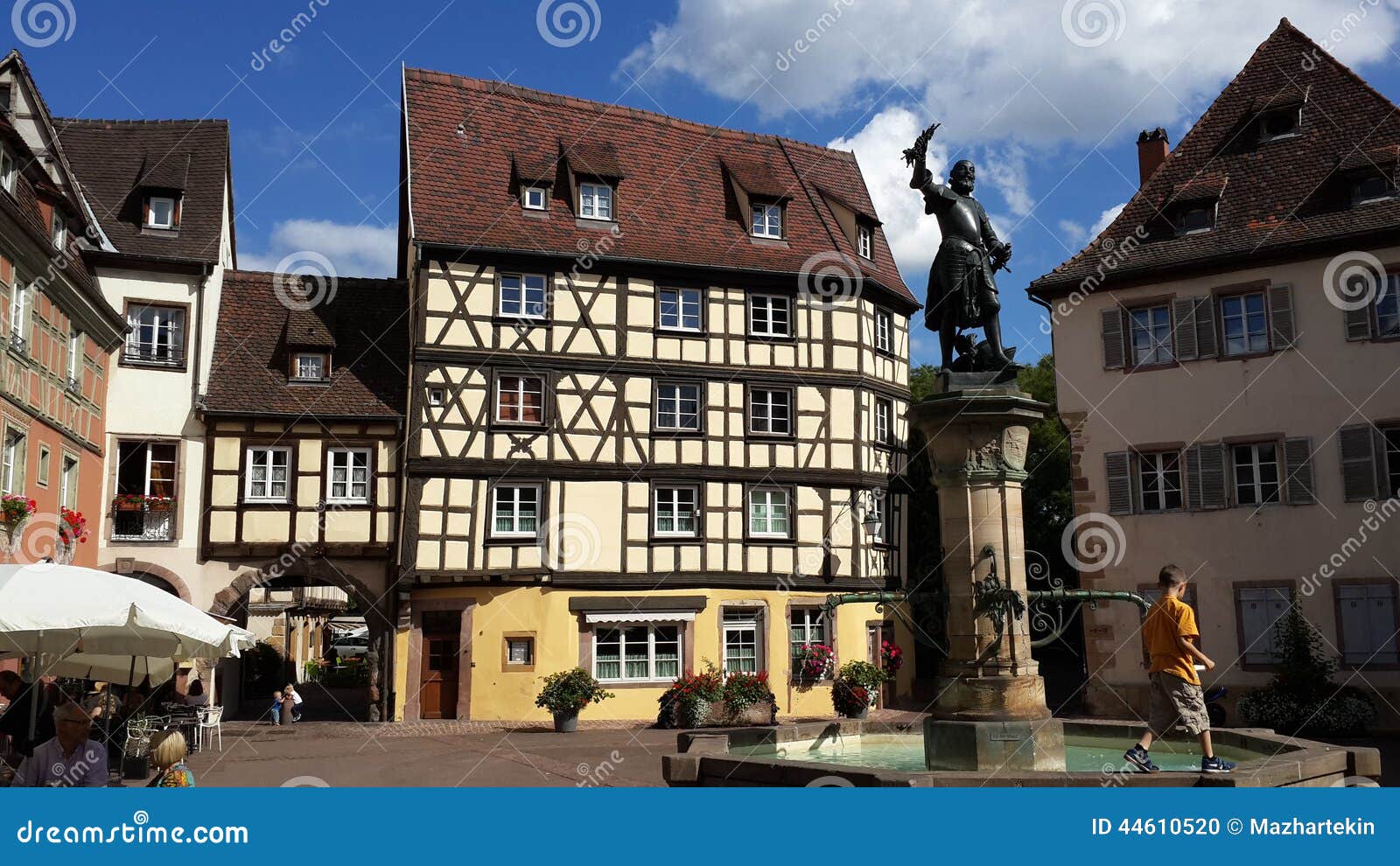 It is a Medieval Square in Germany Editorial Image - Image of colour ...
