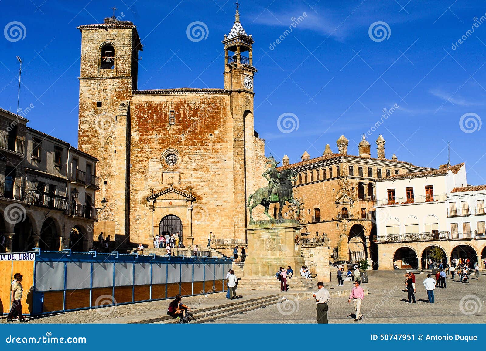 Medieval square editorial photo. Image of medieval, caceres - 50747951