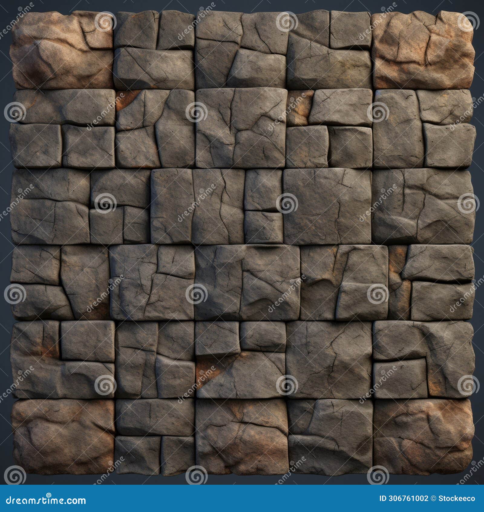 Medieval Stacked Stone Texture: Detailed, Ultra Realistic 3d Wall Stock ...