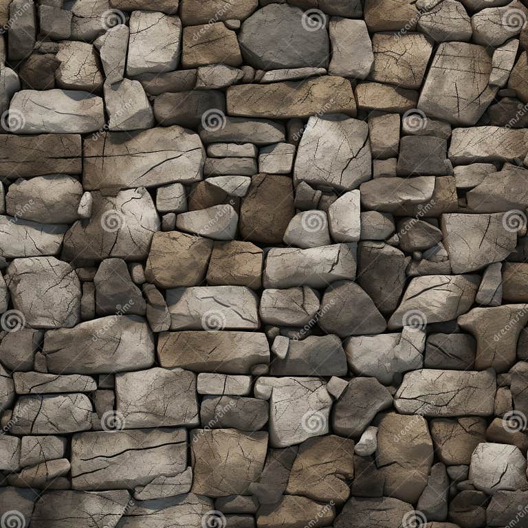 Medieval Stacked Stone Texture: Seamless, Detailed, Ultra Realistic ...