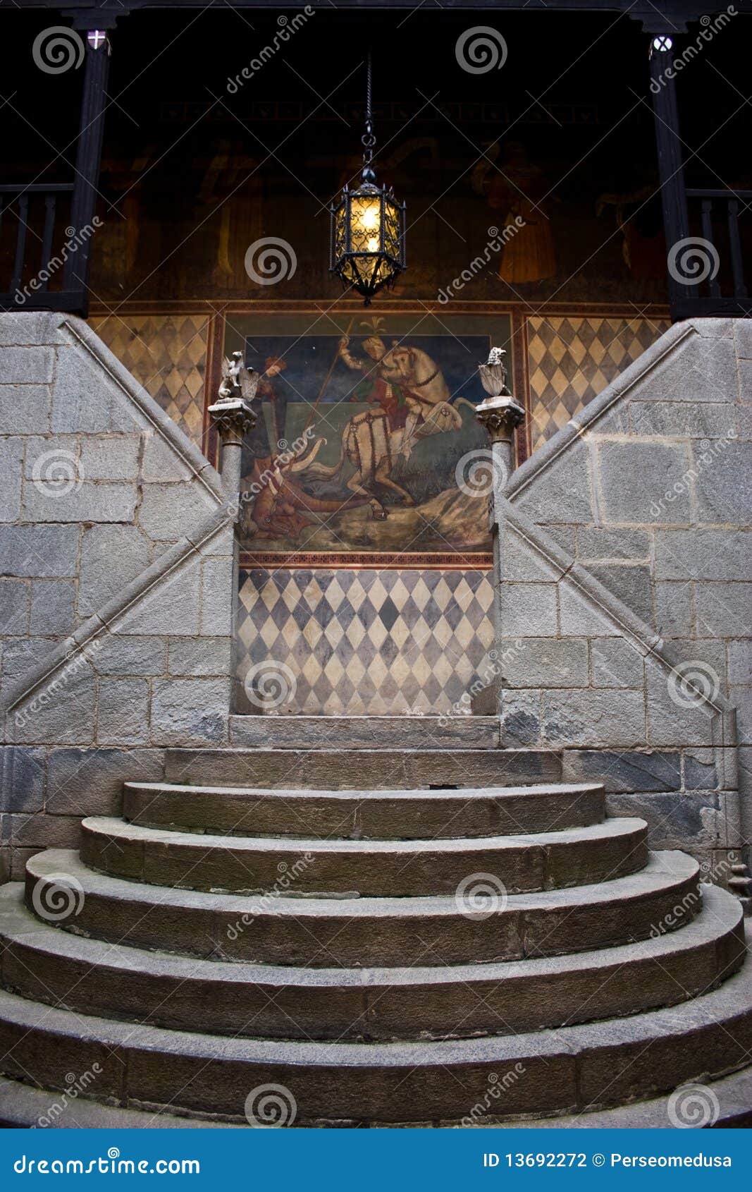 Medieval staircase stock photo. Image of building, loire - 13692272