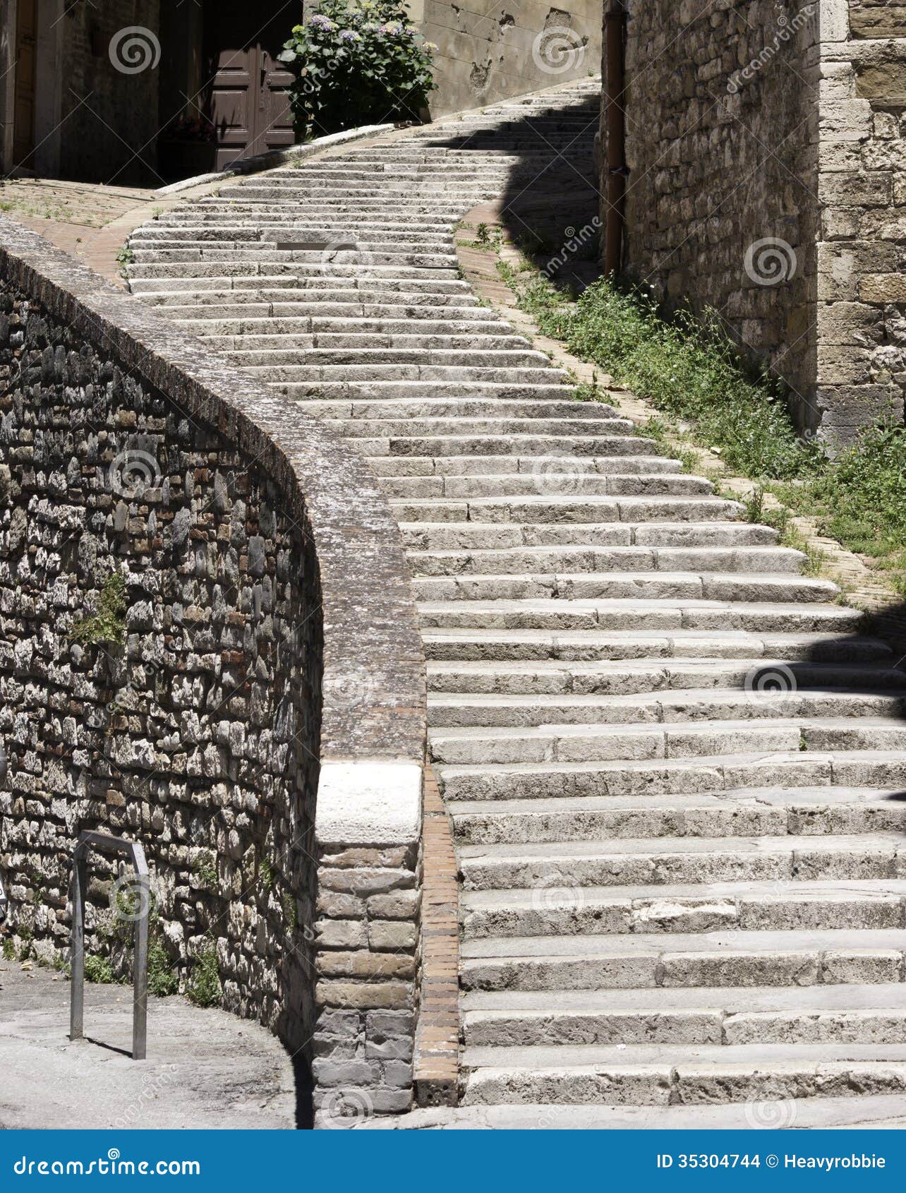 Medieval Stairway Made By Stones Royalty-Free Stock Photography ...