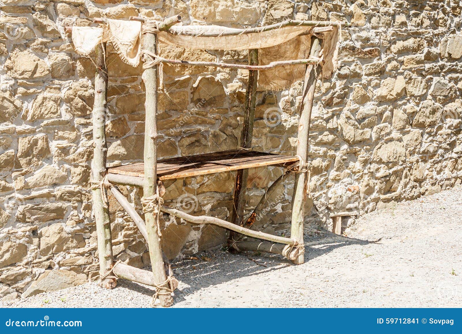 Medieval stall stock image. Image of stone, outdoor, medieval - 59712841