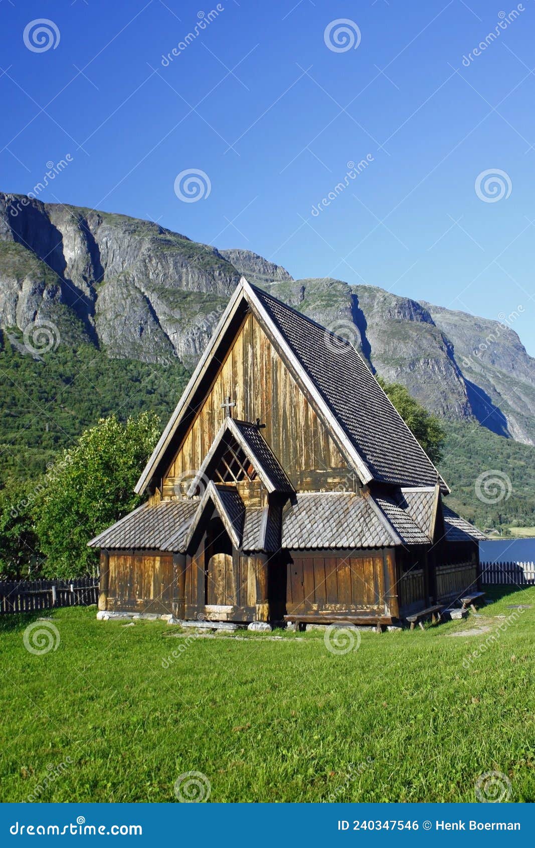 Medieval Stave Church in Oye Norway Stock Photo - Image of medieval ...