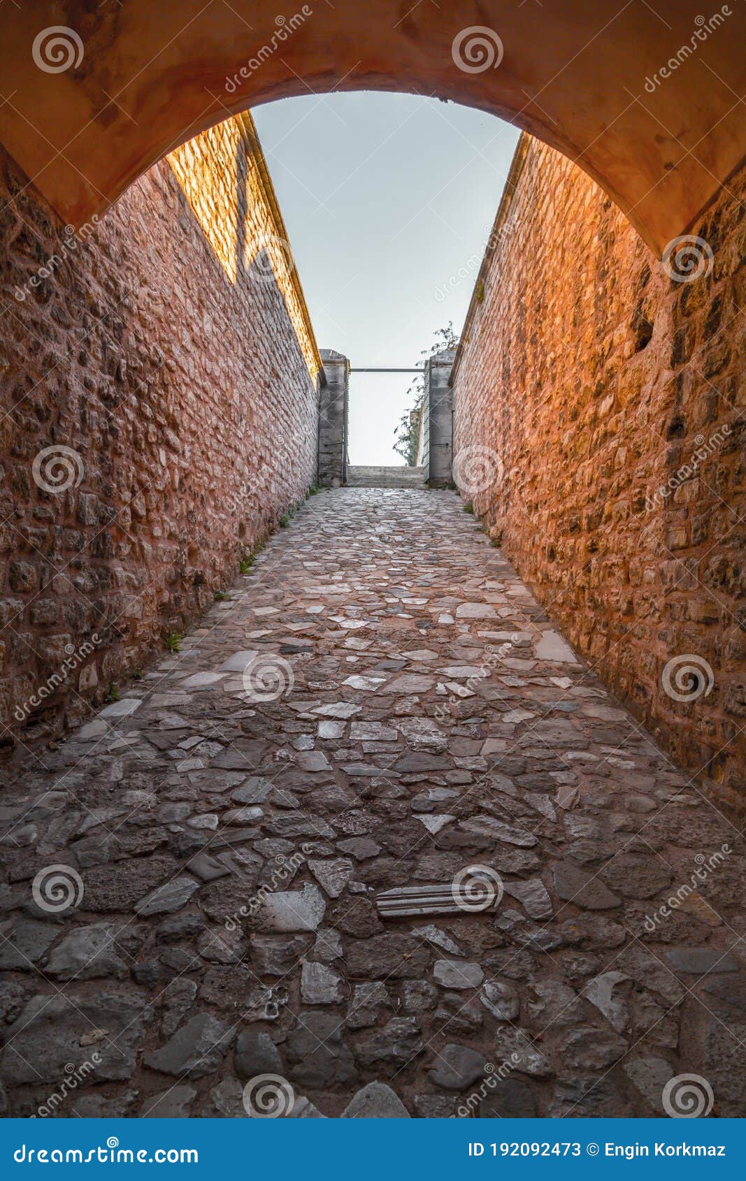 Medieval stone arch gate stock image. Image of medieval - 192092473