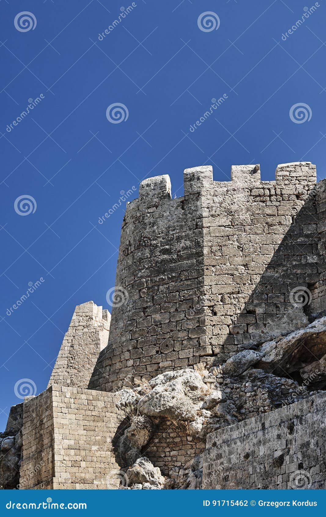 Castle Fortifications At Bitchu Matsuyama Castle In Okayama, Japa Stock ...