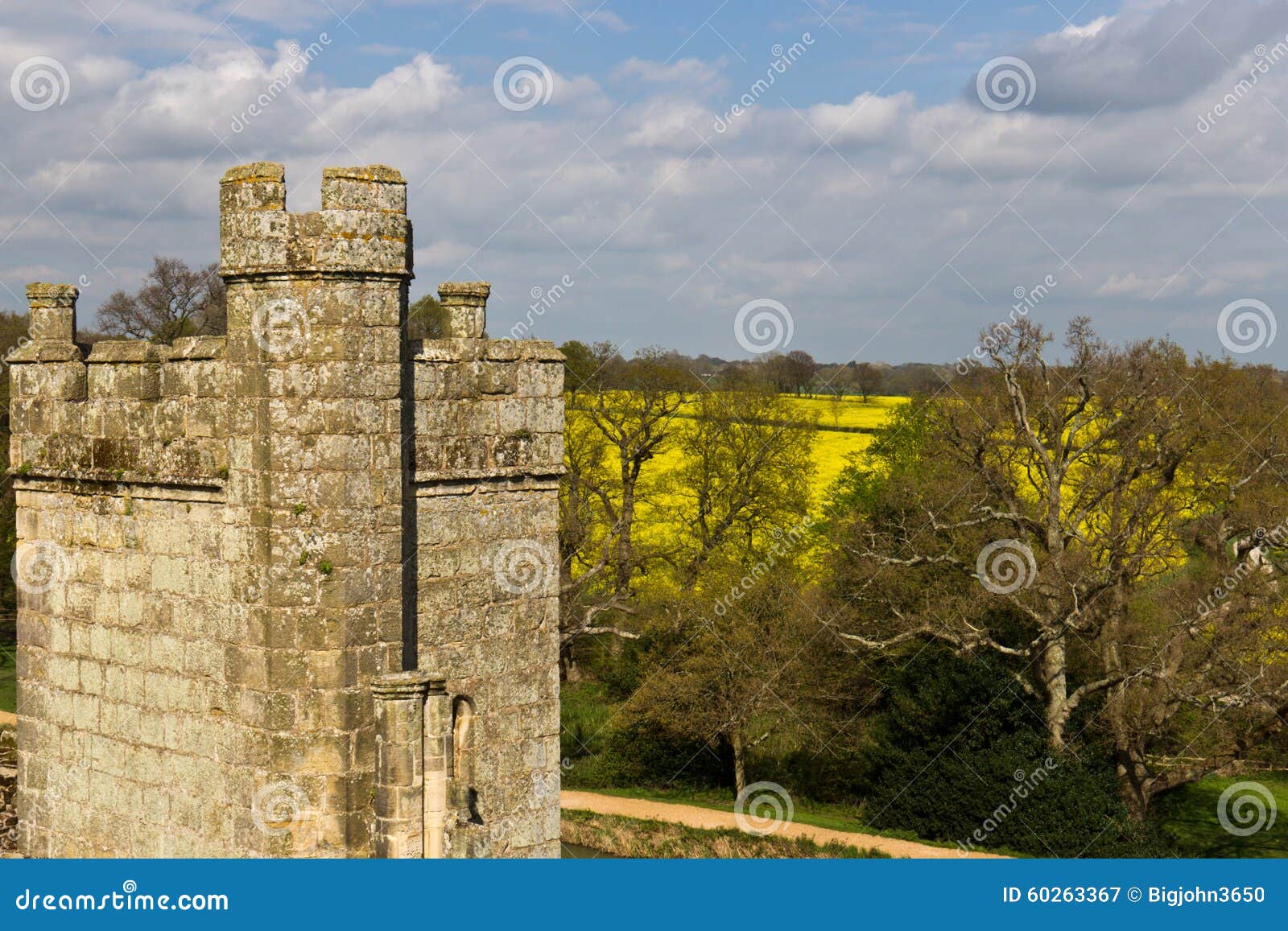 Medieval Stone Castle Tower Stock Image - Image of building, schloss ...