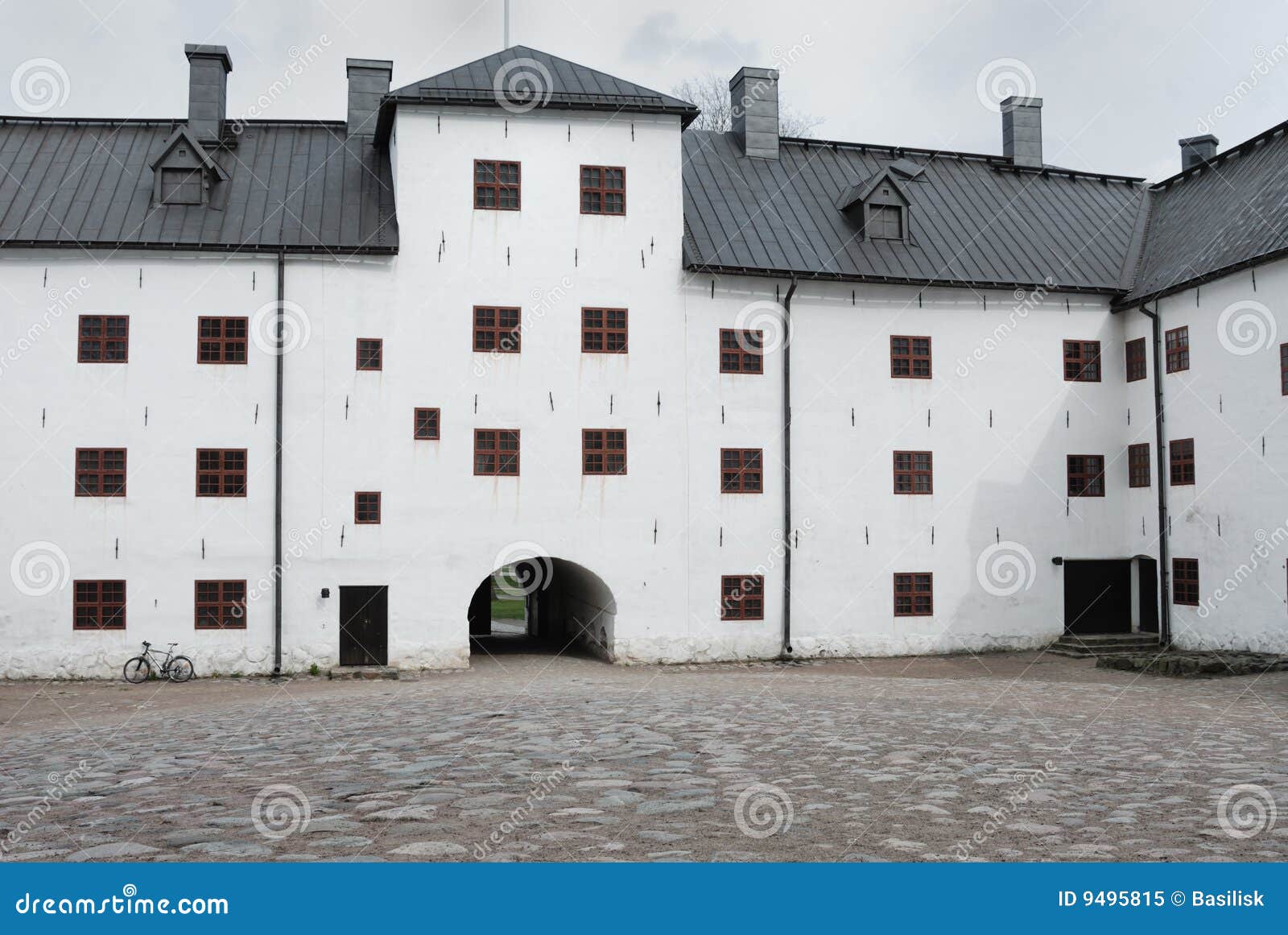 Medieval Stone Castle in Turku, Inner Yard Stock Image - Image of ...