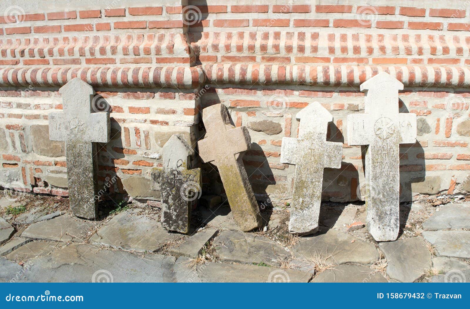 Medieval stone crosses stock photo. Image of vintage - 158679432