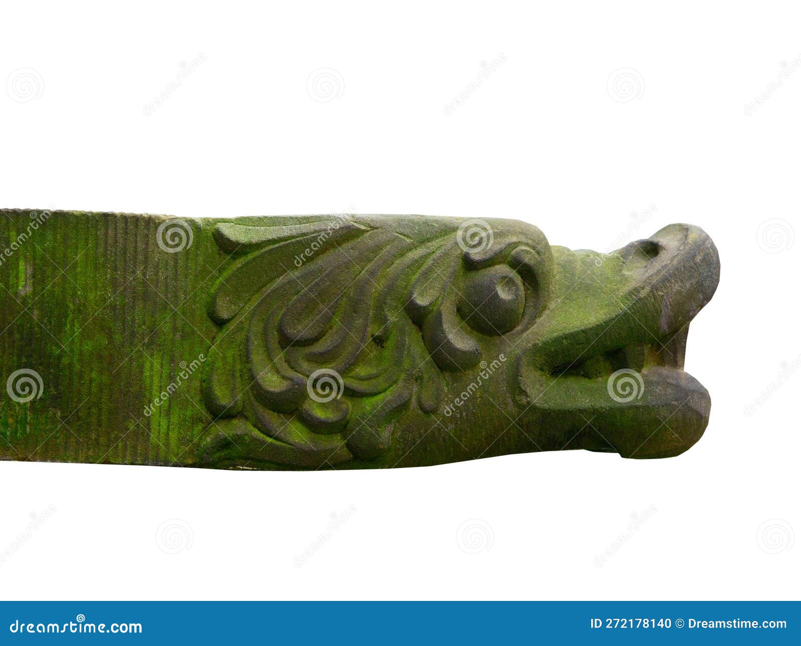 Medieval Stone Drain Pipe, Isolated on White Stock Photo - Image of ...