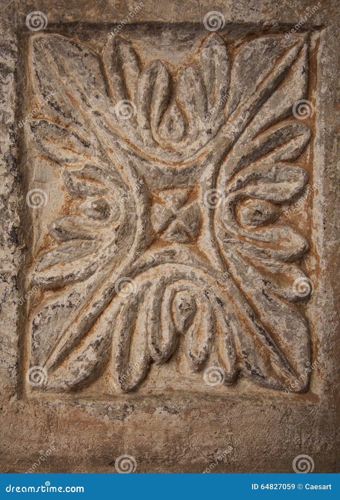 Medieval Stone Floral Pattern Stock Image - Image of grunge, middle ...