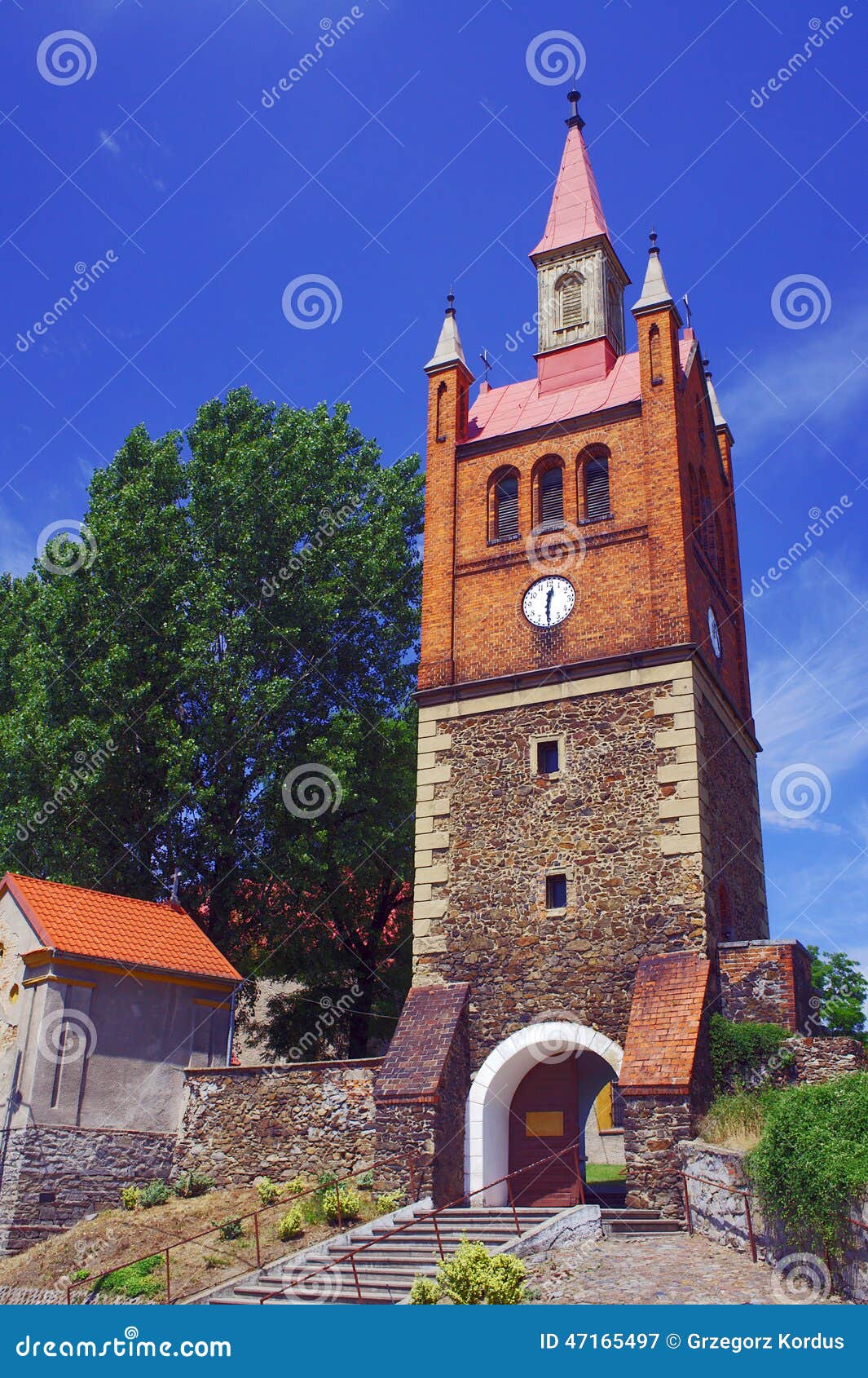 Medieval, stone gate stock image. Image of poland, gate - 47165497