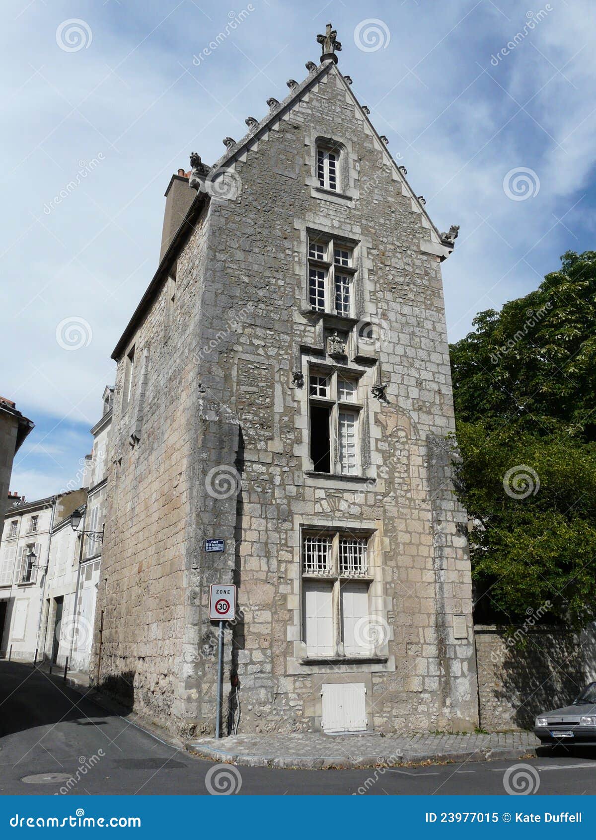 Medieval Stone House in France Stock Image - Image of architecture ...