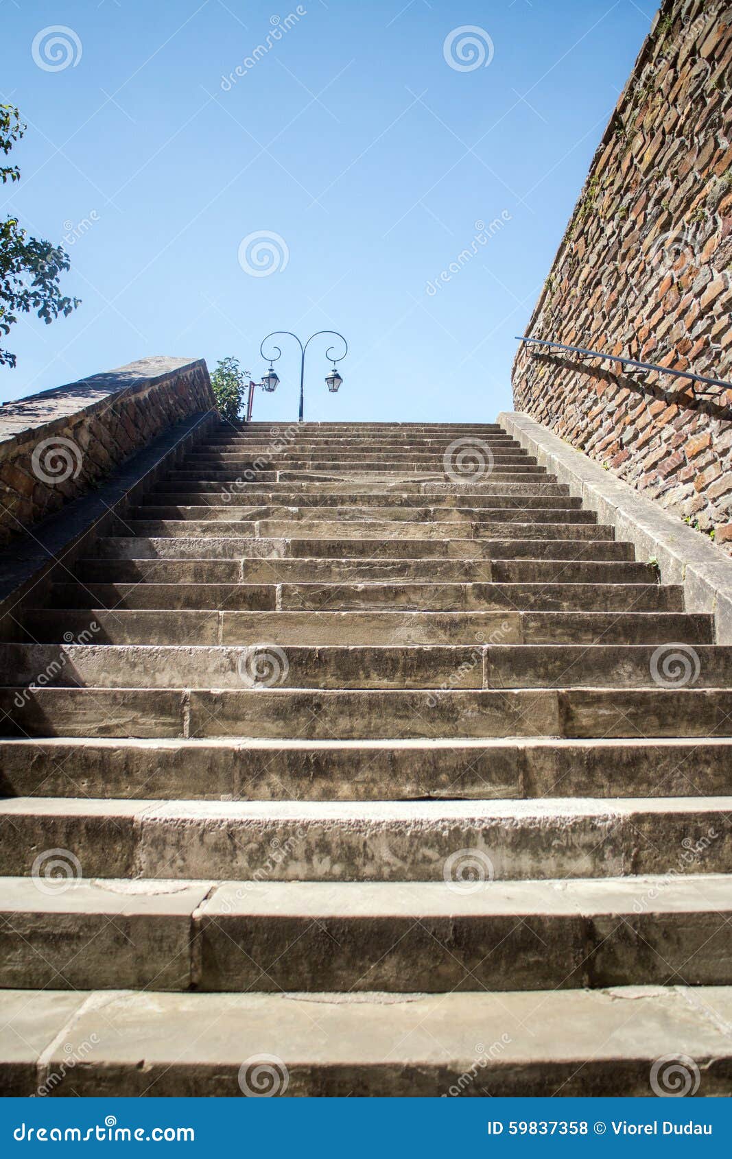 Medieval stone stairs stock photo. Image of city, urban - 59837358