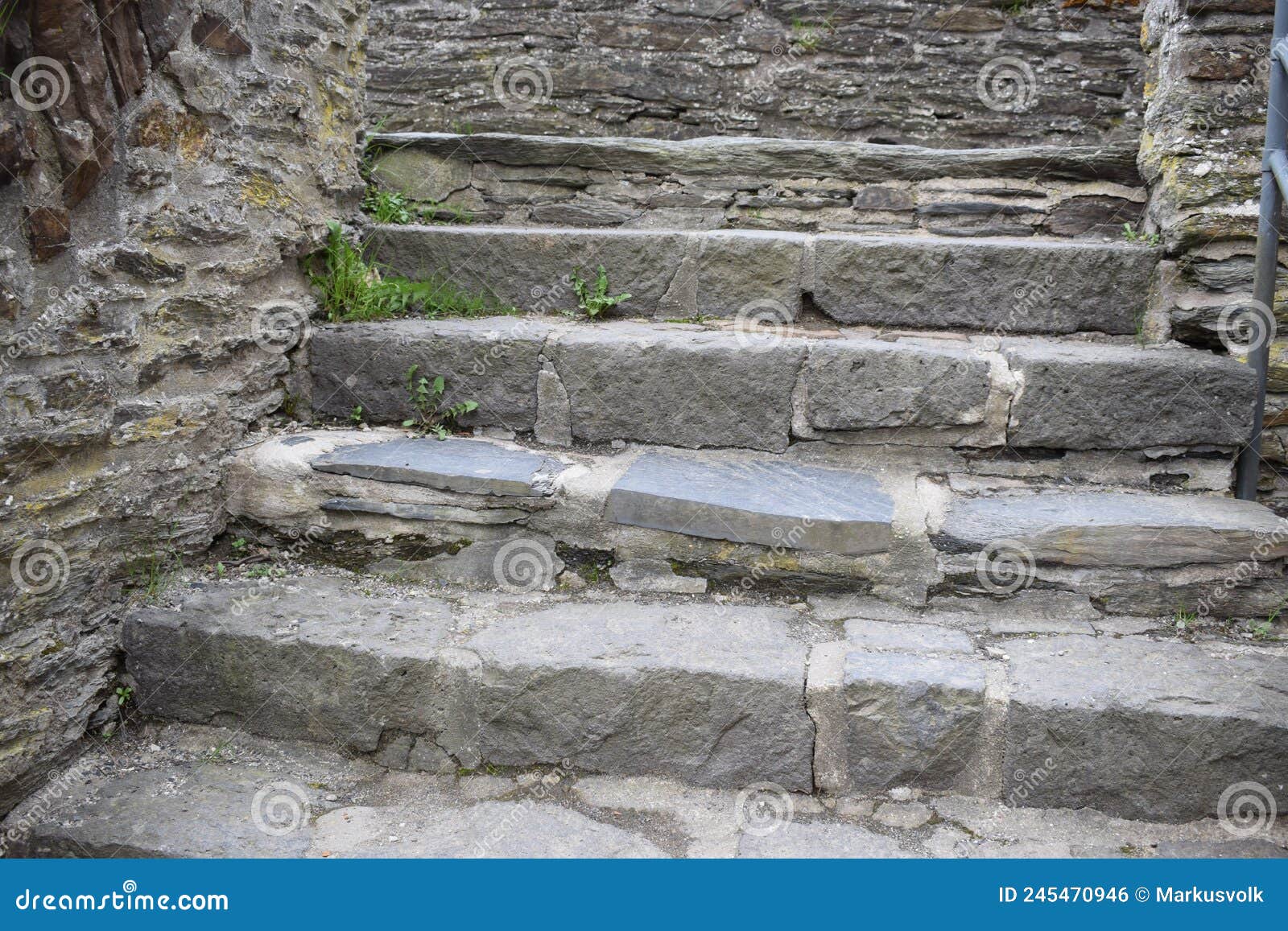 Medieval stone stairway stock photo. Image of still - 245470946