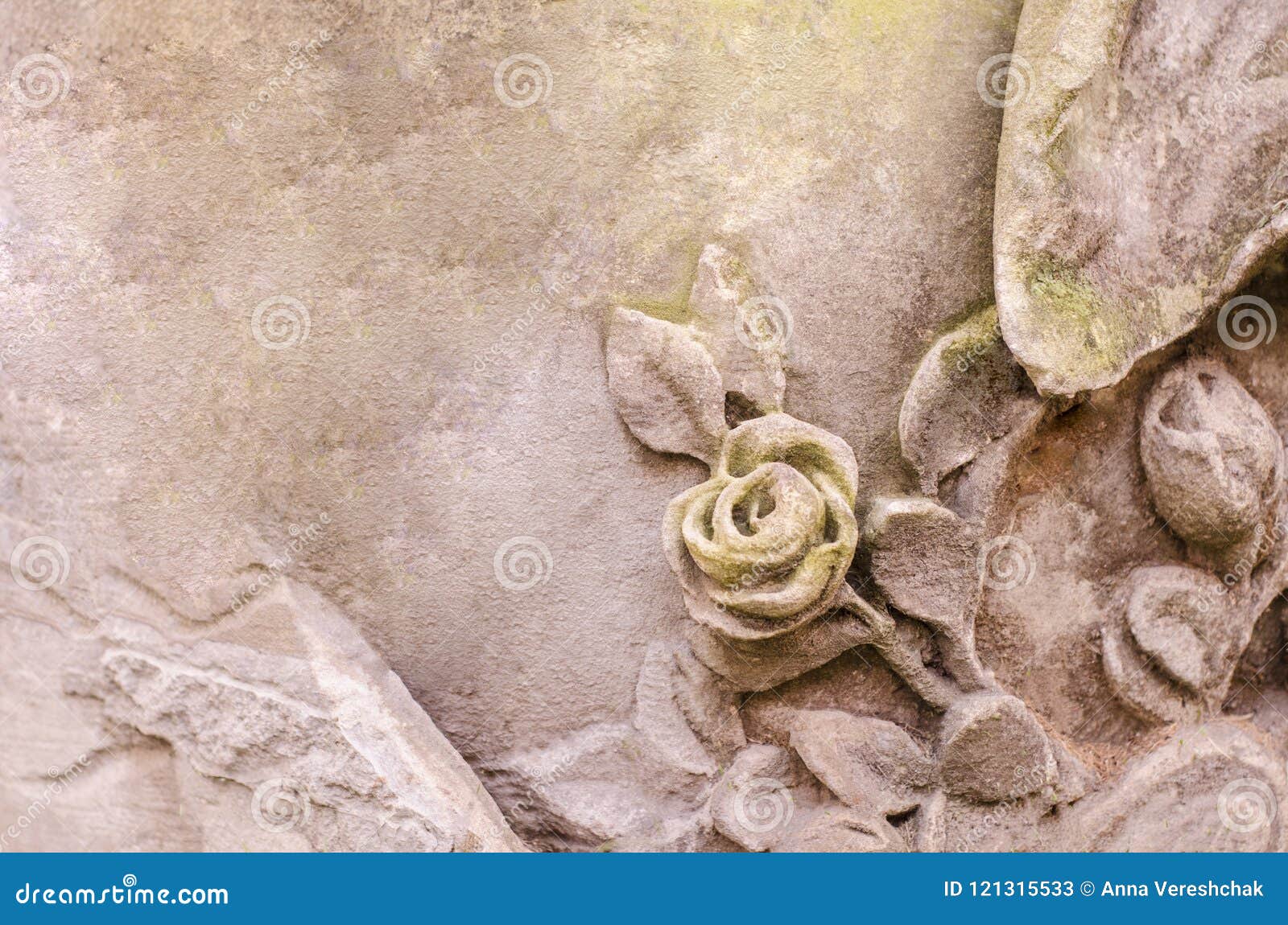 Medieval Stone Texture with a Handmade Rose Stock Image - Image of ...