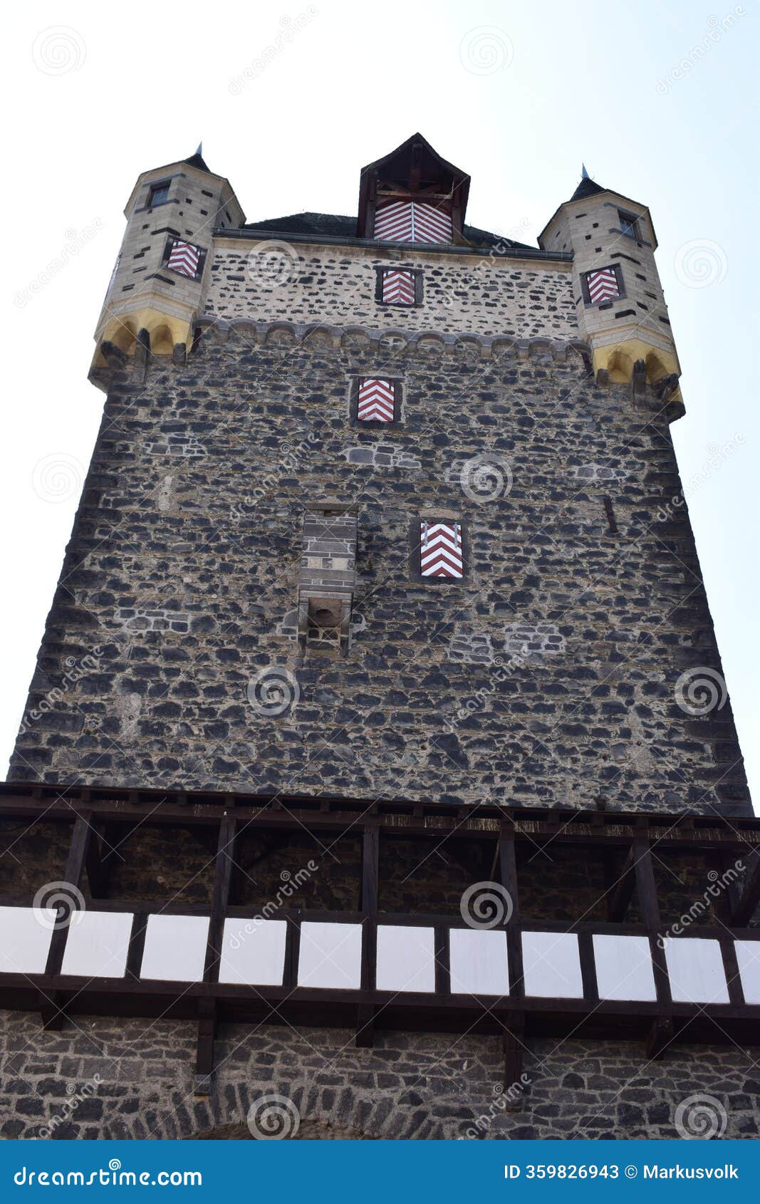 Tower of the City Walls Gate Obertor in Mayen, Germany Stock Image ...