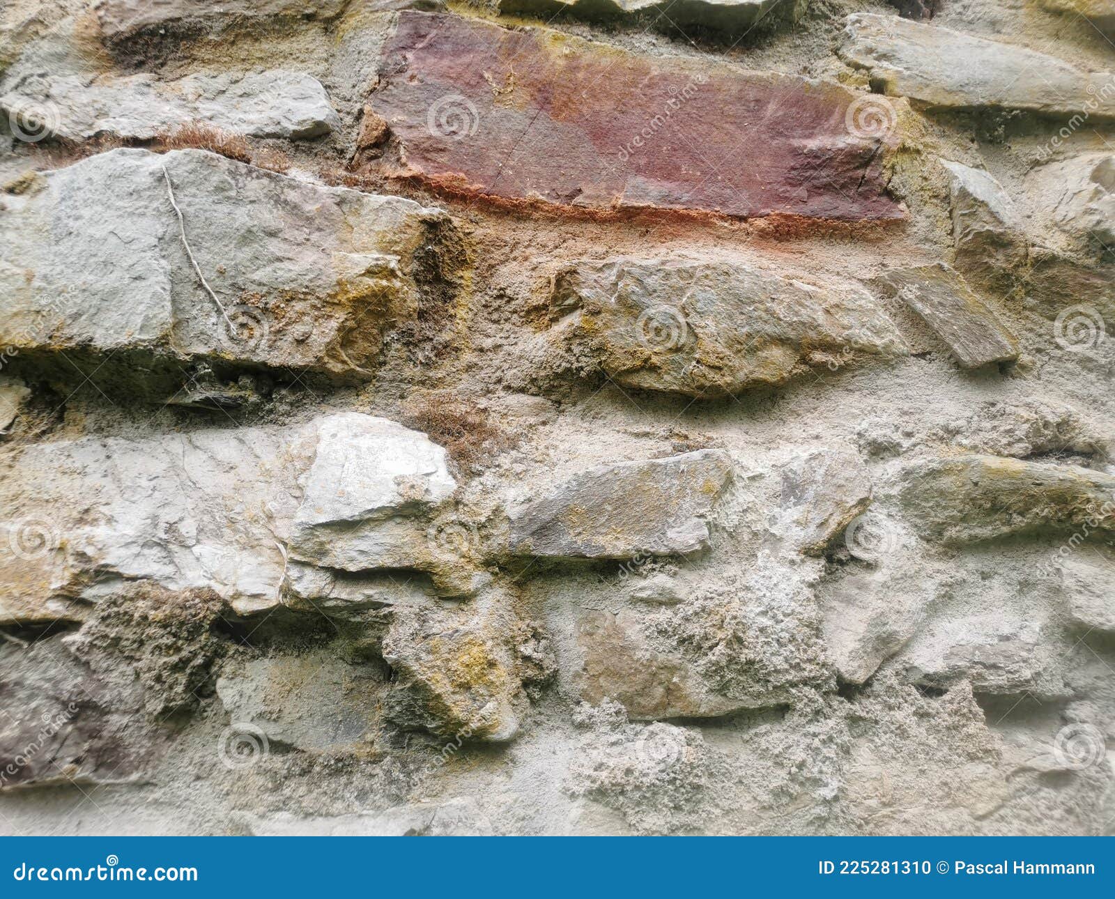 Medieval Stone wall stock photo. Image of brickstone - 225281310