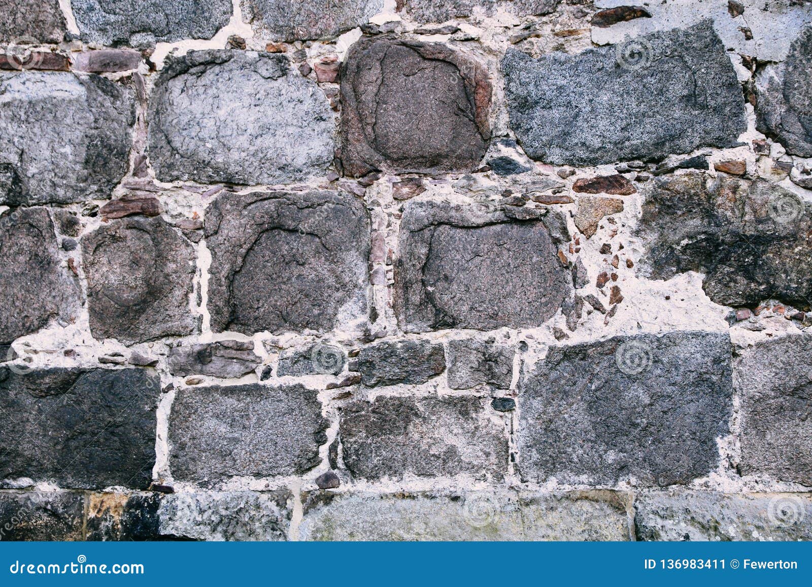 Man-made Massive Waterfall. Stone Walls. Breathtaking Picture Stock ...