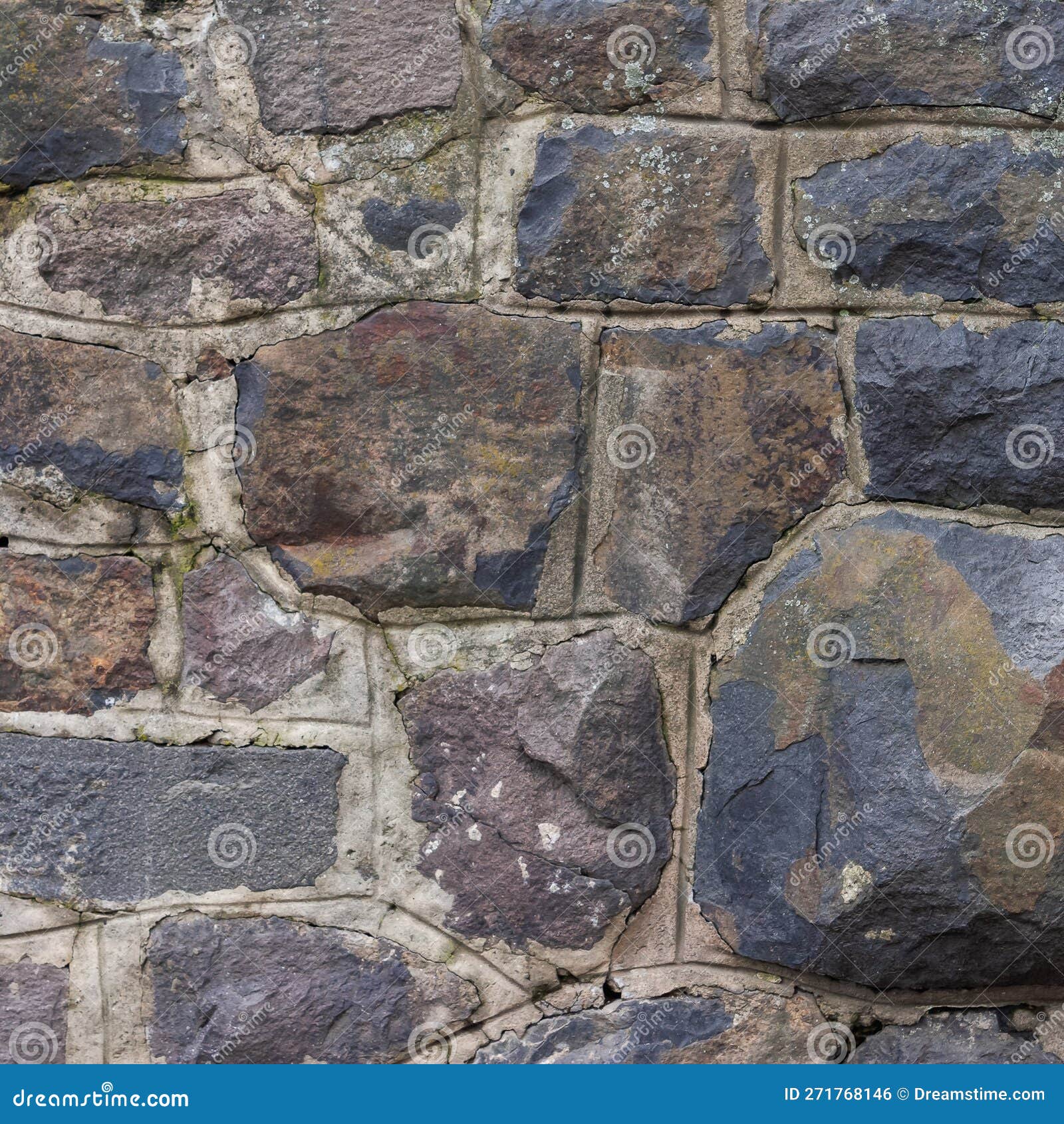 Medieval stone wall stock photo. Image of rugged, urban - 271768146