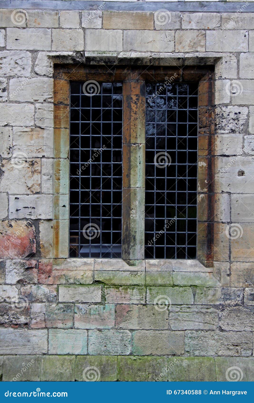 Medieval Stone Window, Leaded Lights Stock Photo - Image of ancient ...