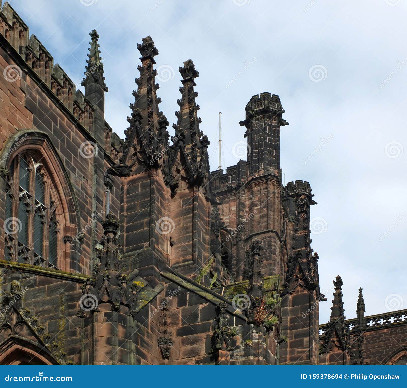 Medieval Stonework on the Historic Chester Cathedral Stock Photo ...