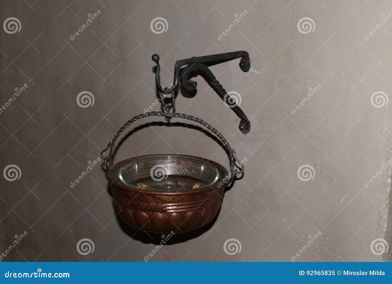 Medieval stoup stock image. Image of catholic, water - 92965835