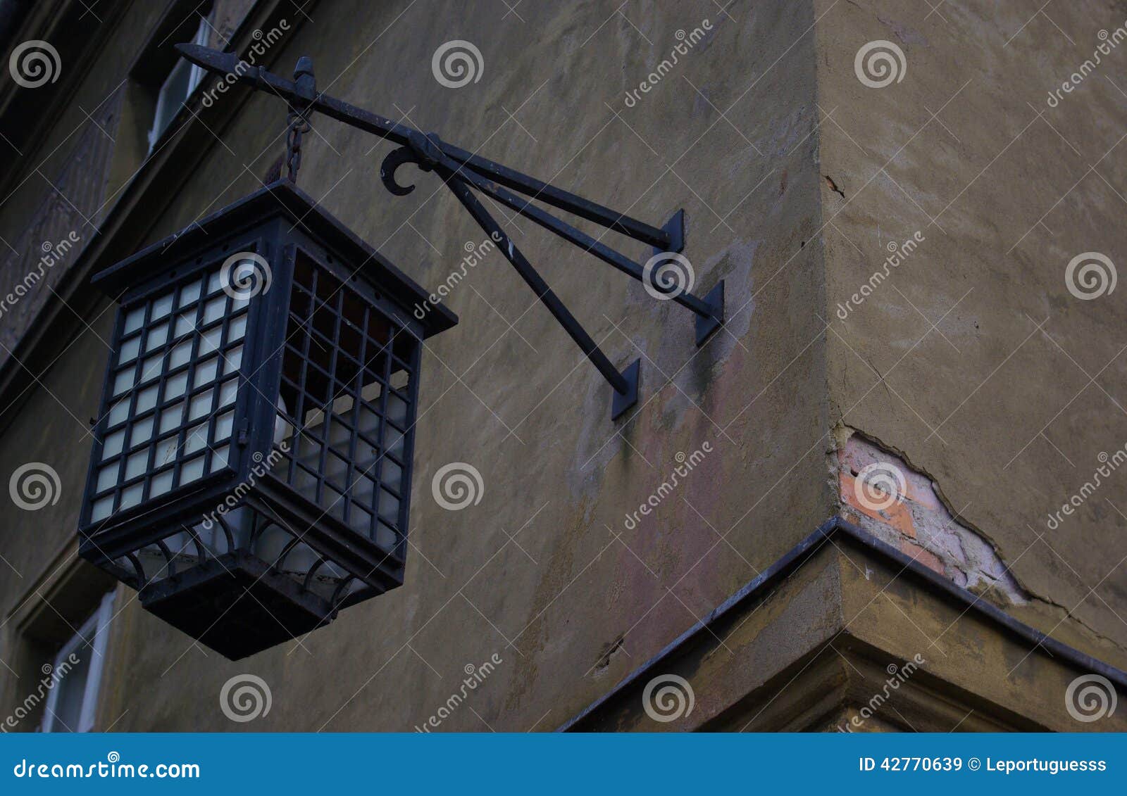 Medieval street light stock image. Image of warsaw, steel - 42770639