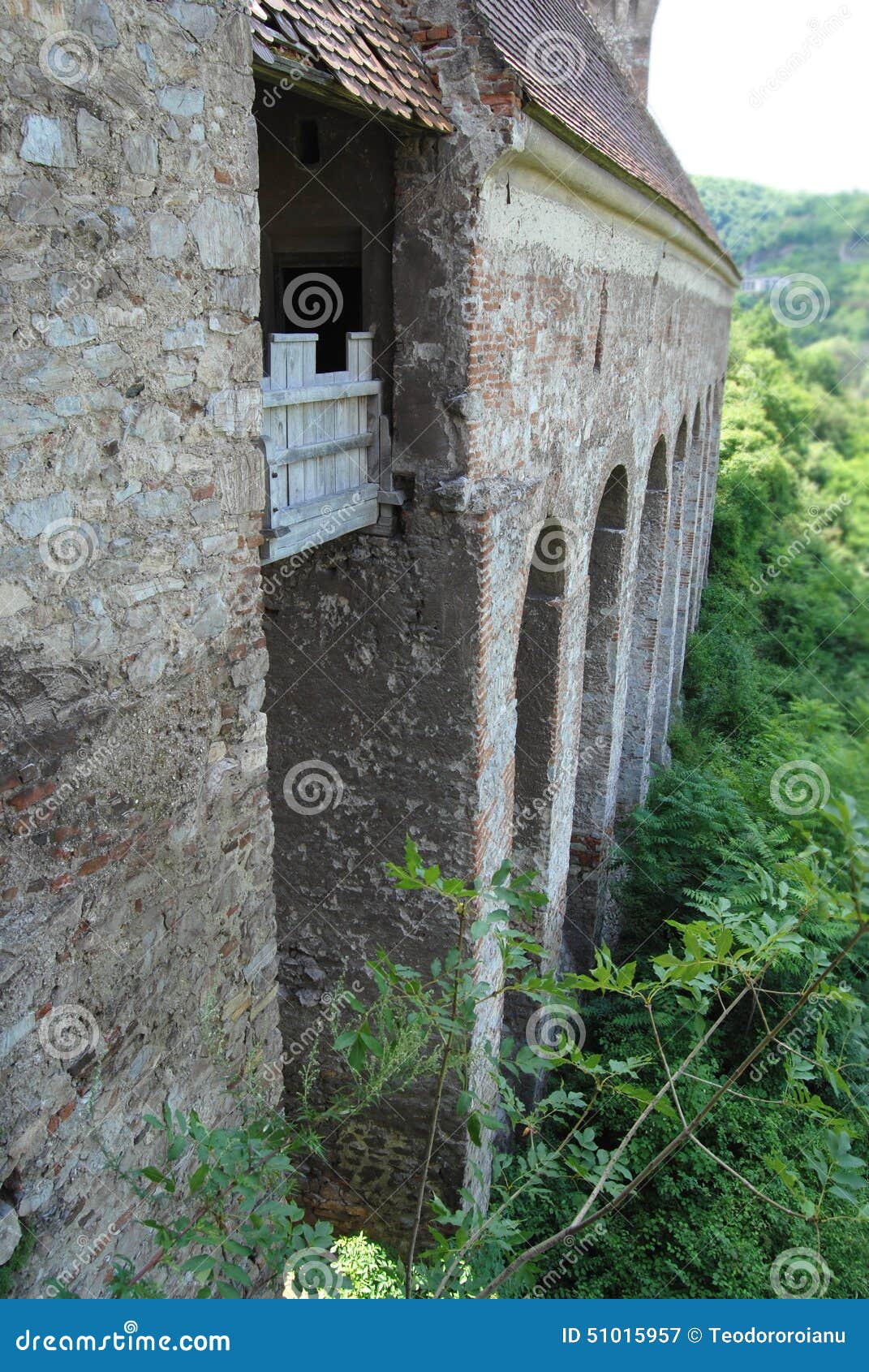 Medieval stronghold wall editorial photography. Image of building ...