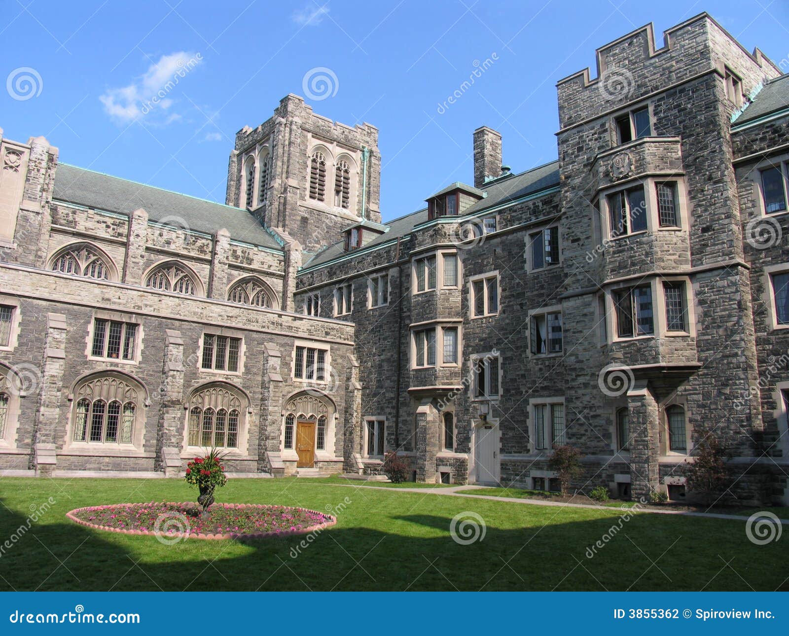 Medieval Style College Building Stock Photo - Image of architecture ...