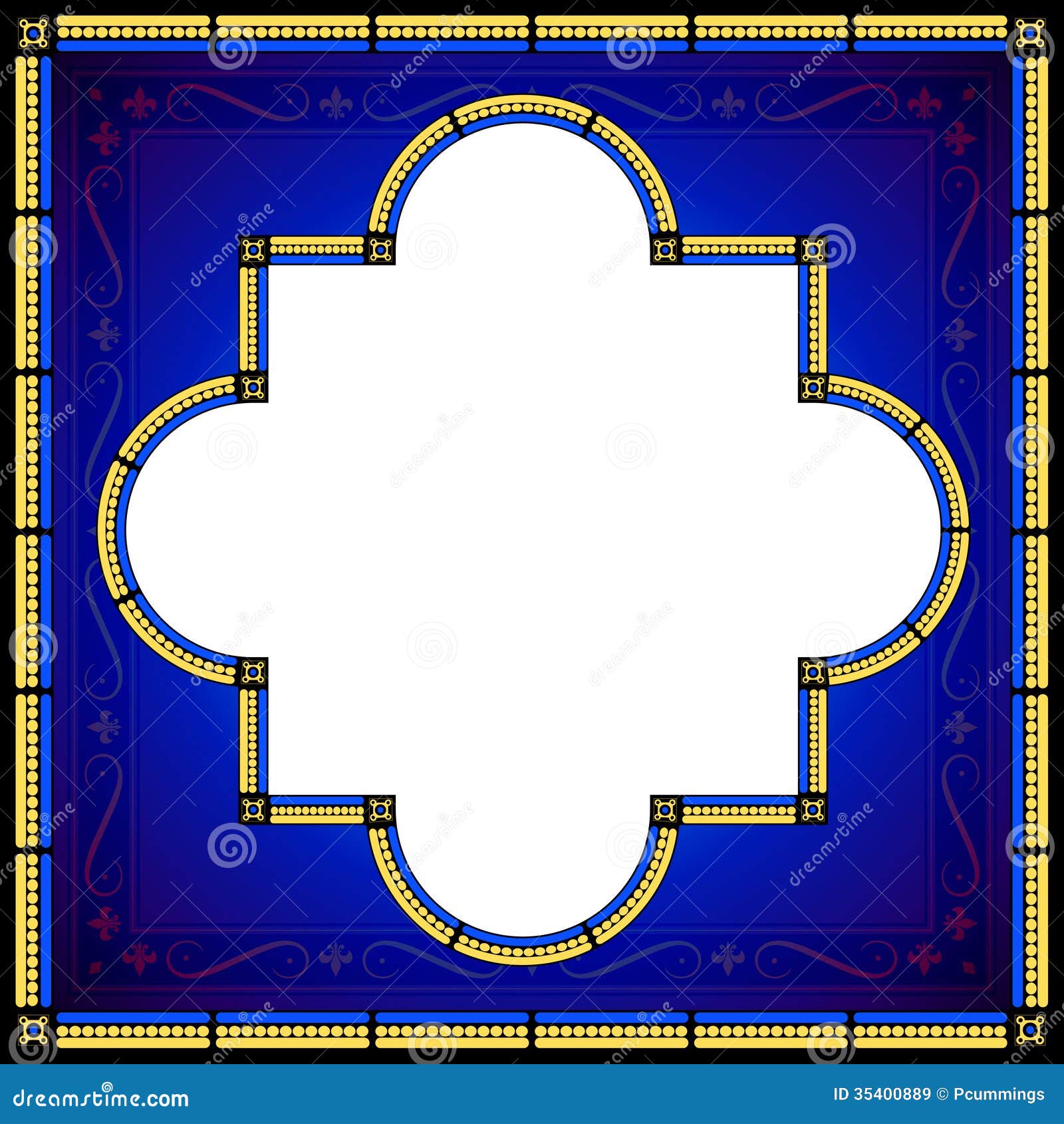 Medieval Style Design Bordered Frame Stock Illustration - Illustration ...